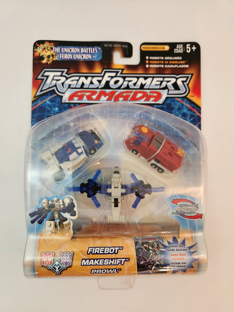 Transformers Armada Emergency Mini-Con Team (Firebot, Makeshift, Prowl ...