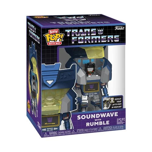 Funko Pop! Vinyl Transformers Bitty Pop Rumble with Soundwave – TFTOYS.CA